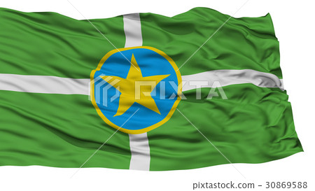 Isolated Jackson Flag, Waving on White Background - Stock Illustration ...