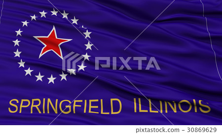 Closeup Springfield Flag - Stock Illustration [30869629] - PIXTA