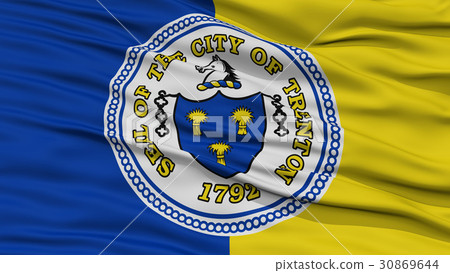 Closeup Trenton Flag - Stock Illustration [30869644] - PIXTA