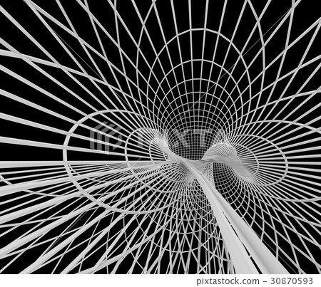 Abstract wire frame - Stock Illustration [30870593] - PIXTA