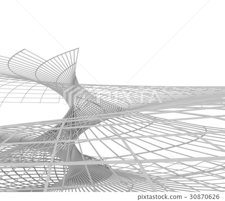 Abstract wire frame - Stock Illustration [30870626] - PIXTA
