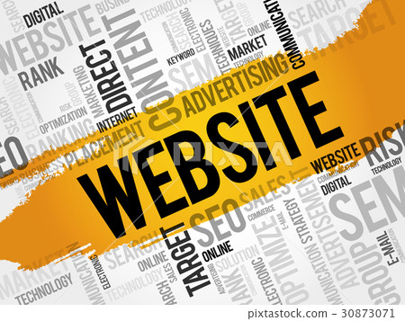 WEBSITE word cloud collage - Stock Illustration [30873071] - PIXTA