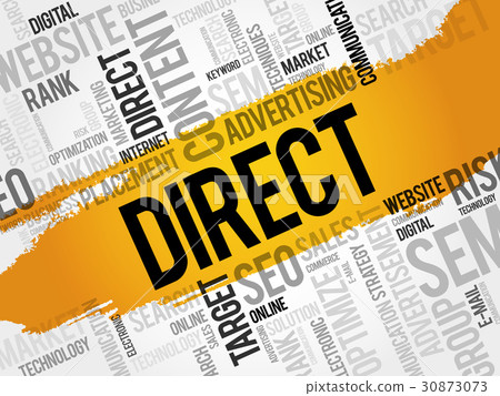 DIRECT word cloud collage - Stock Illustration [30873073] - PIXTA