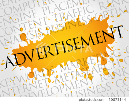 ADVERTISEMENT word cloud collage - Stock Illustration [30873144] - PIXTA