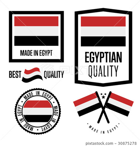 Egypt quality label set for goods - Stock Illustration [30875278] - PIXTA