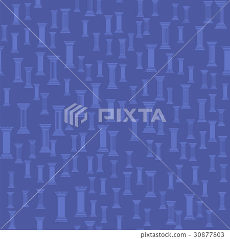 Greek Column Seamless Pattern - Stock Illustration [30877803] - PIXTA
