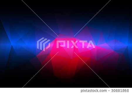 Deep blue and red low poly background-插圖素材 [30881868] - PIXTA圖庫