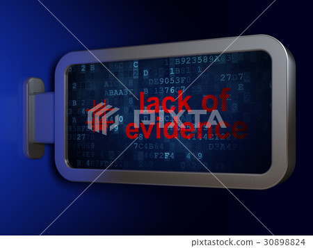 Law concept: Lack Of Evidence and Criminal on - Stock Illustration ...