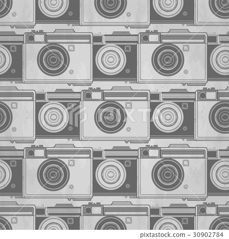 Graphic camera pattern - Stock Illustration [30902784] - PIXTA