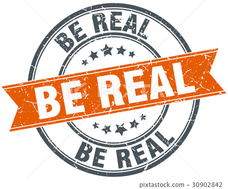 be real round grunge ribbon stamp-插圖素材 [30902842] - PIXTA圖庫