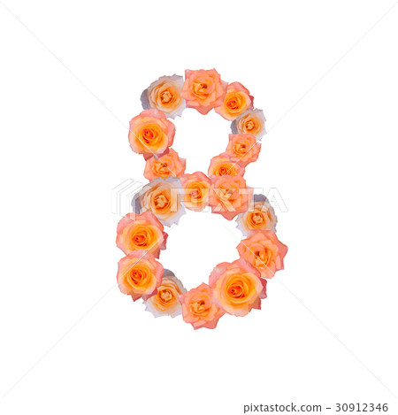 The letter number eight or 8, in the Alphabet - Stock Illustration ...