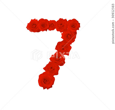 The letter number seven or 7, in the Alphabet - Stock Illustration ...