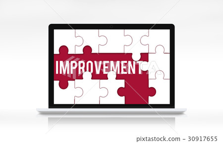 Success Achievement Improvement puzzle pieces - Stock Illustration ...