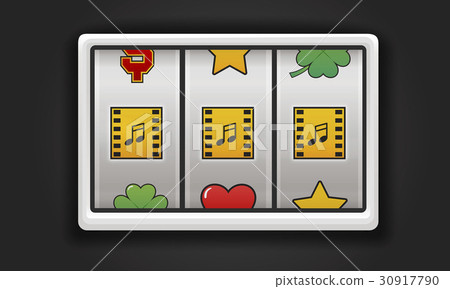 Slot Machine Game Music Symbols - Stock Illustration [30917790] - PIXTA