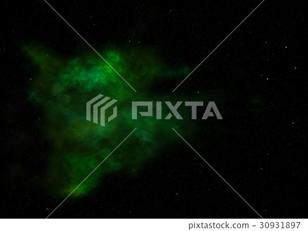 Small part of an infinite star field. 3D rendering - Stock Illustration ...