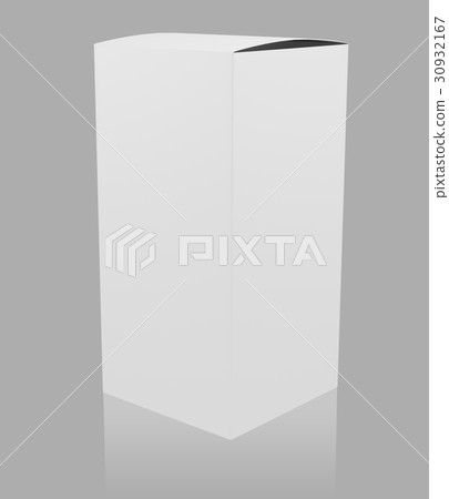Blank white tall box. 3D rendering. - Stock Illustration [30932167] - PIXTA