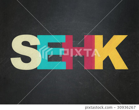 Stock market indexes concept: SEHK on School board - Stock Illustration ...