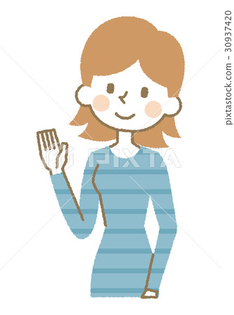 Female [Simple character series] - Stock Illustration [30937420] - PIXTA
