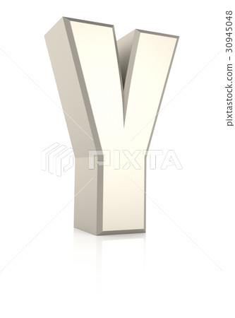 Letter Y Isolated on White Background - Stock Illustration [30945048 ...