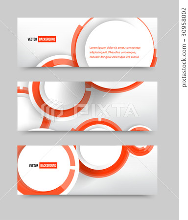 banner blank circles 20.06.2013 - Stock Illustration [30958002] - PIXTA