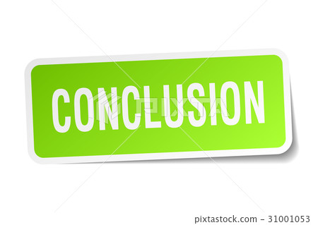conclusion square sticker on white - Stock Illustration [31001053] - PIXTA