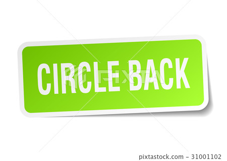 circle back square sticker on white-插圖素材 [31001102] - PIXTA圖庫