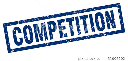 square grunge blue competition stamp - Stock Illustration [31006202 ...