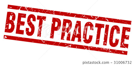 square grunge red best practice stamp - Stock Illustration [31006732 ...