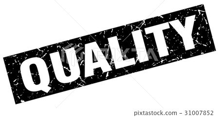 square grunge black quality stamp - Stock Illustration [31007852] - PIXTA