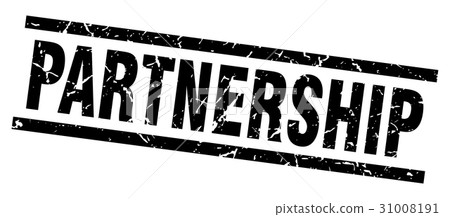 square grunge black partnership stamp - Stock Illustration [31008191 ...