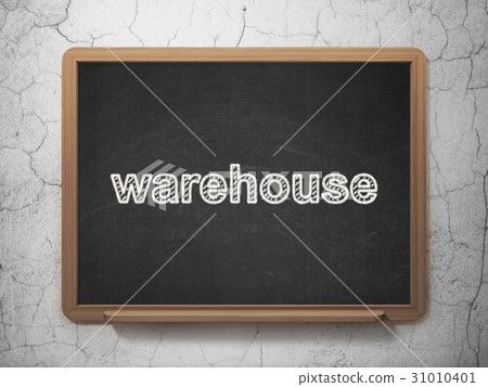 Industry concept: Warehouse on chalkboard - Stock Illustration ...