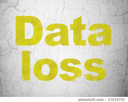 Data concept: Data Loss on wall background - Stock Illustration ...