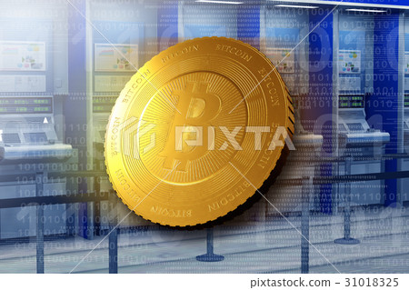 bitcoin, atm, graphic design - Stock Illustration [31018325] - PIXTA