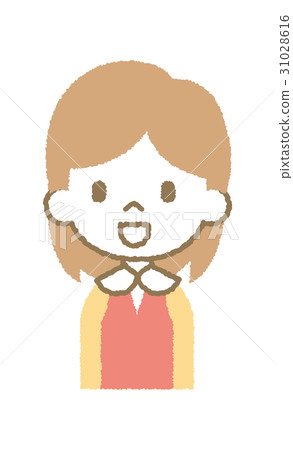 Girl [Simple character series] - Stock Illustration [31028616] - PIXTA