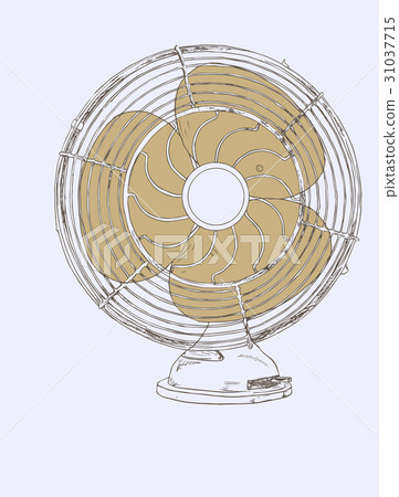 old vintage fan , sketch vector - Stock Illustration [31037715] - PIXTA