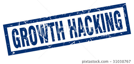 square grunge blue growth hacking stamp - Stock Illustration [31038767 ...