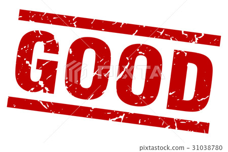 square grunge red good stamp - Stock Illustration [31038780] - PIXTA