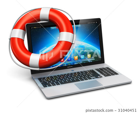 Computer help and assistance concept - Stock Illustration [31040451 ...