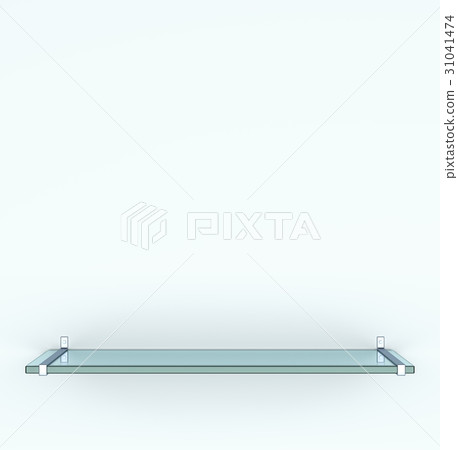 Transparent glass shelf - Stock Illustration [31041474] - PIXTA
