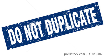 square grunge blue do not duplicate stamp - Stock Illustration ...