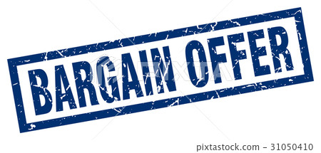 square grunge blue bargain offer stamp - Stock Illustration [31050410 ...