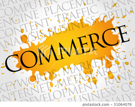 COMMERCE word cloud collage - Stock Illustration [31064076] - PIXTA