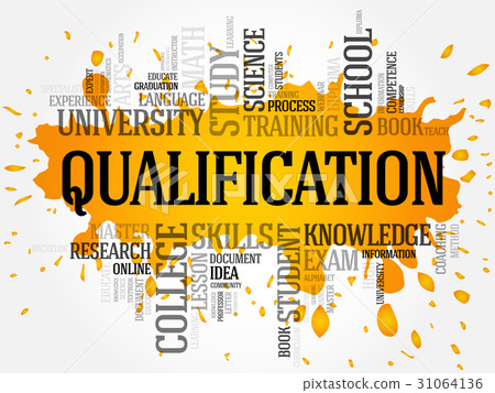 Qualification word cloud collage - Stock Illustration [31064136] - PIXTA