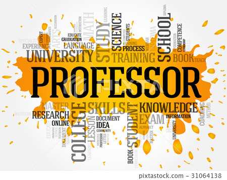 Professor word cloud collage - Stock Illustration [31064138] - PIXTA