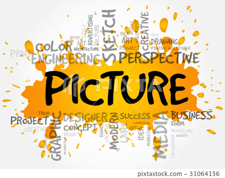 PICTURE word cloud - Stock Illustration [31064156] - PIXTA