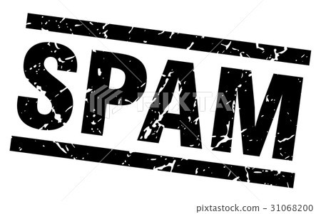 square grunge black spam stamp - Stock Illustration [31068200] - PIXTA