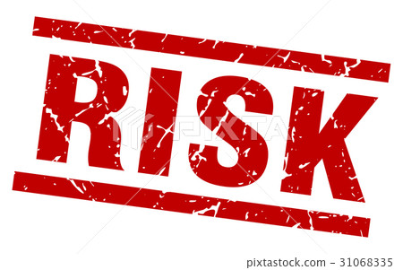 square grunge red risk stamp - Stock Illustration [31068335] - PIXTA