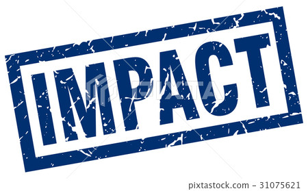 square grunge blue impact stamp - Stock Illustration [31075621] - PIXTA