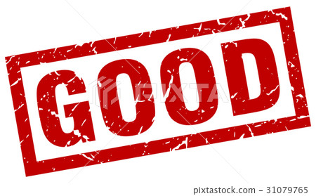 square grunge red good stamp - Stock Illustration [31079765] - PIXTA