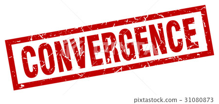 square grunge red convergence stamp - Stock Illustration [31080873] - PIXTA